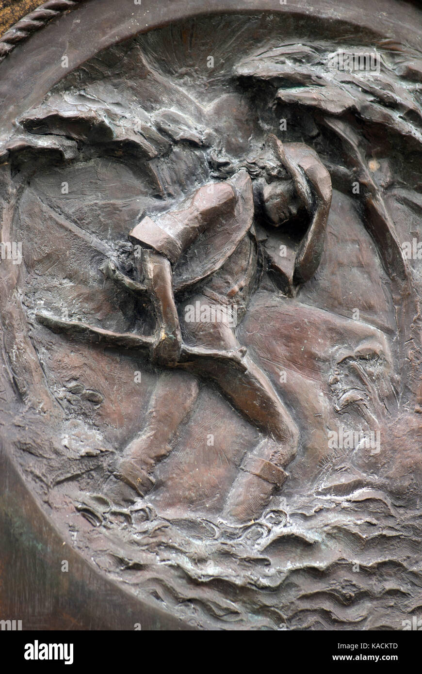 Plaque depicting the youg james cook on the Michael Postgate School ...