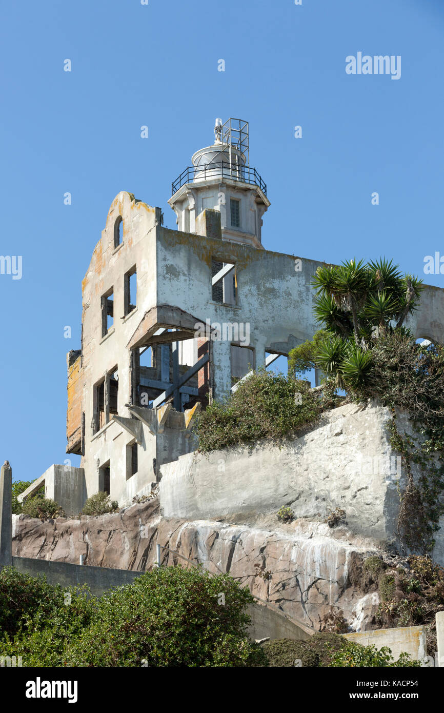 Alcatraz island lighthouse wardens house hi-res stock photography and ...