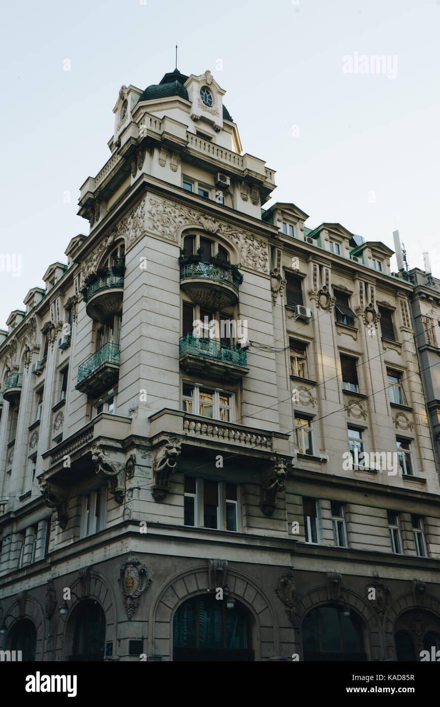 Historical buildings in Belgrade capital of Serbia Stock Photo - Alamy