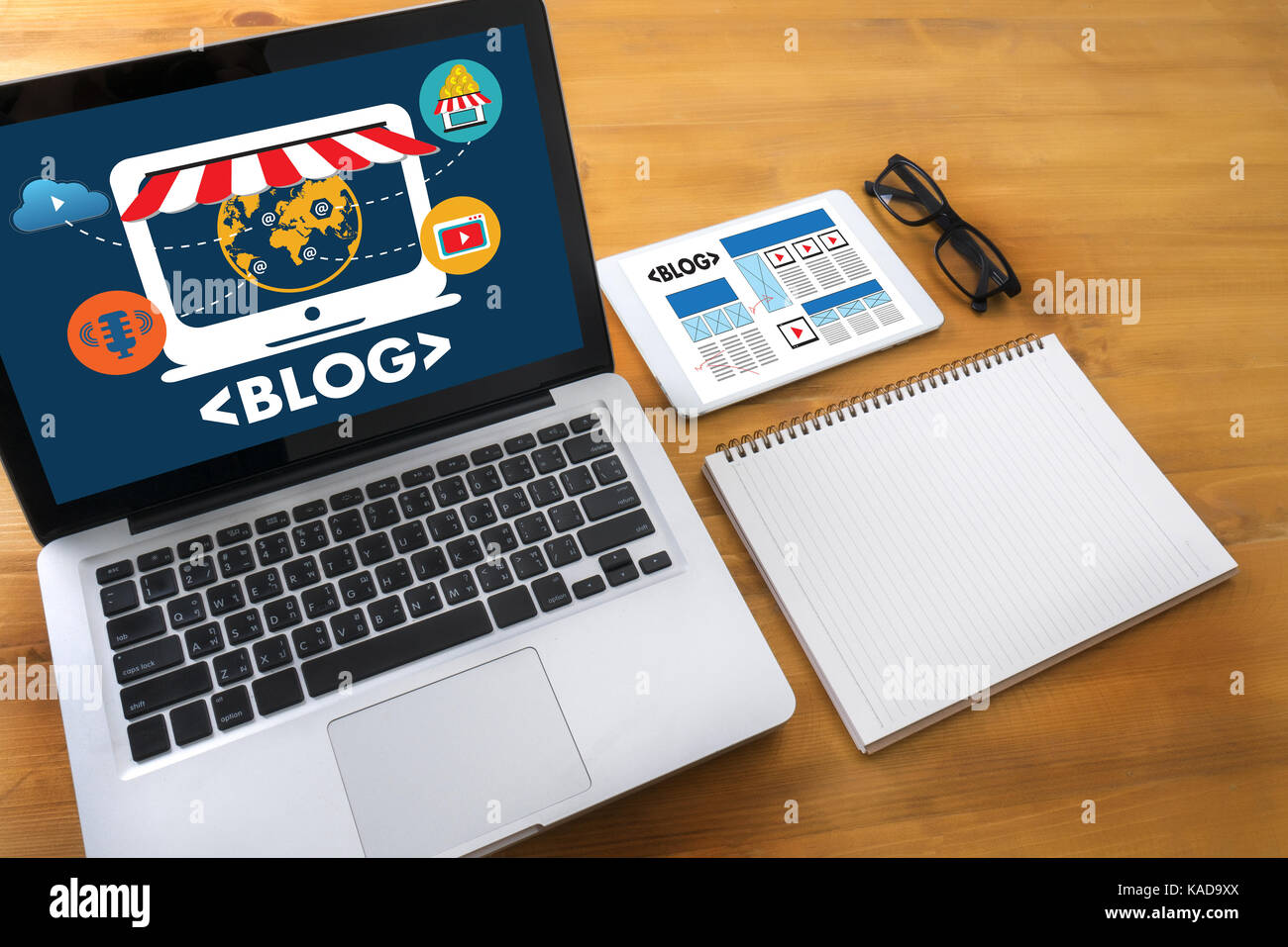 BLOG Website Online Internet Web Page Social Media Connection Network ...