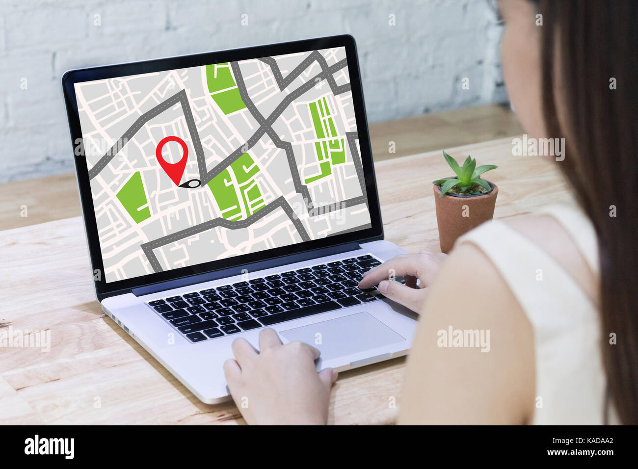 GPS Map to Route Destination network connection Location Street Map ...