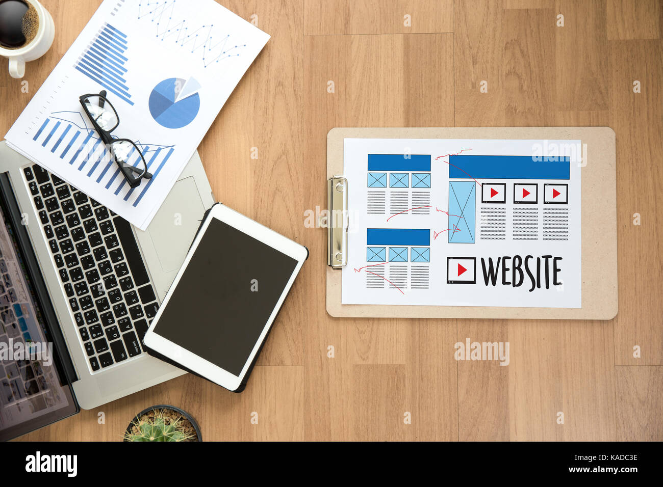 Website designer working layout sketch drawing Software Media WWW and ...