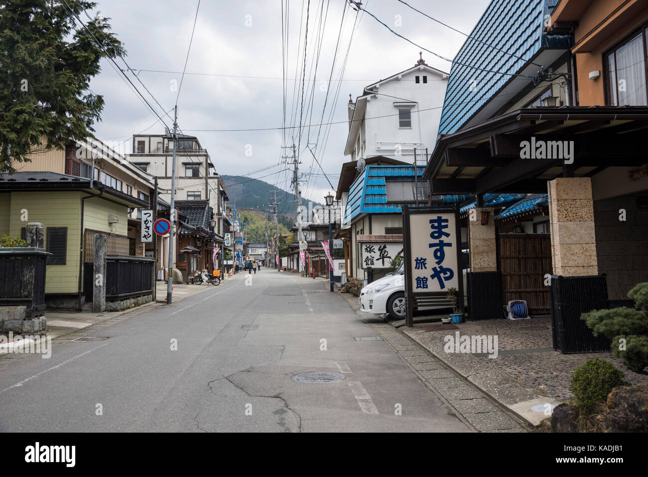 Yutagawa Onsen, Tsuruoka City, Yamagata Prefecture, Japan Stock Photo ...