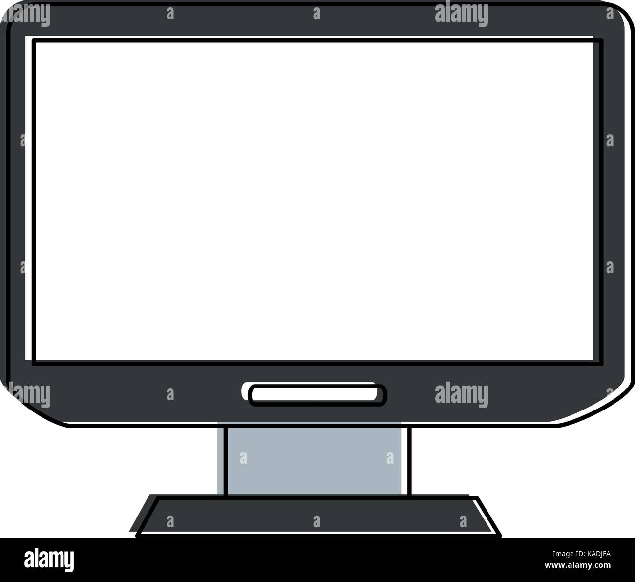 computer monitor with blank screen icon image Stock Vector Image & Art ...