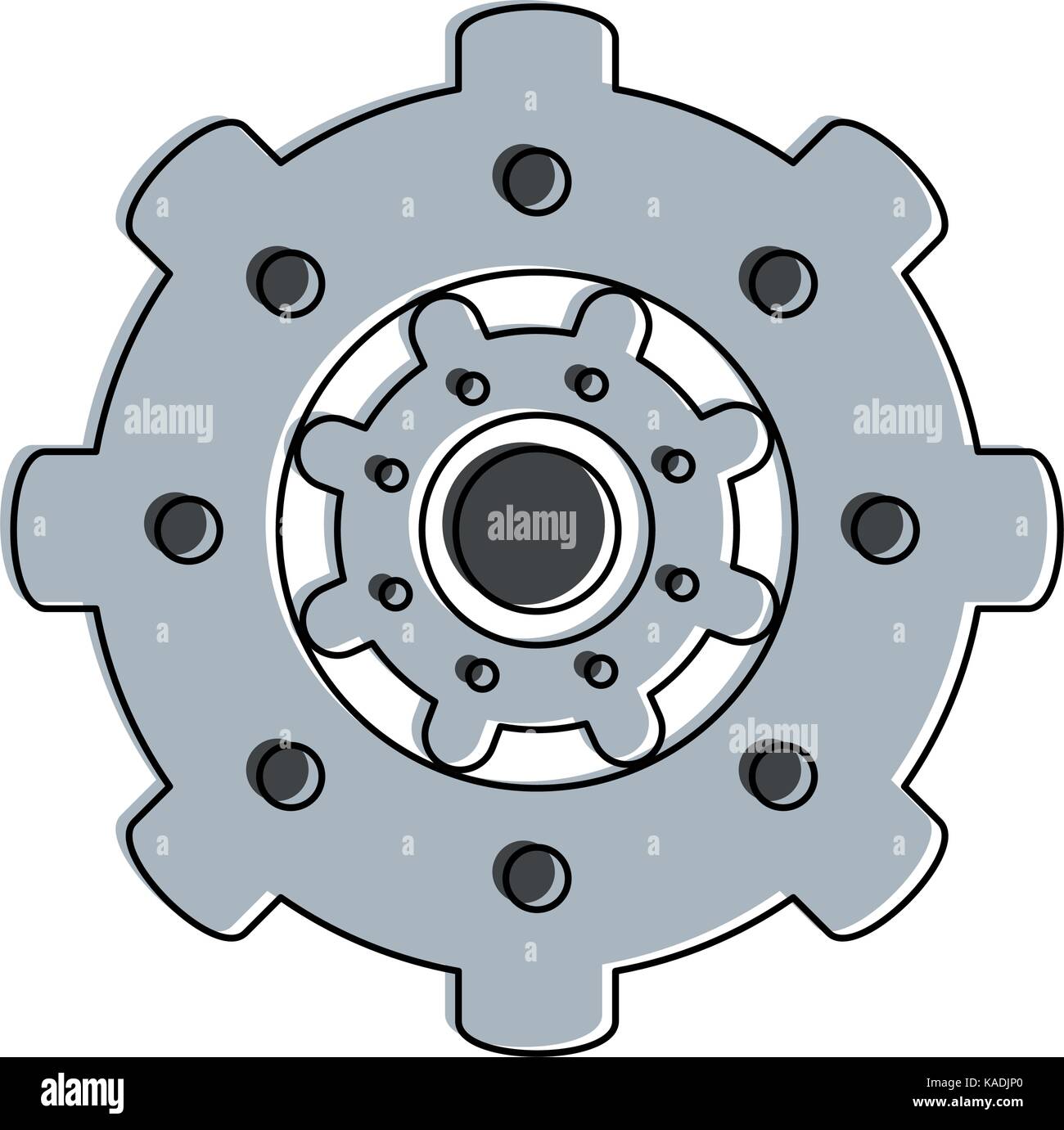 single gear icon image Stock Vector Image & Art - Alamy