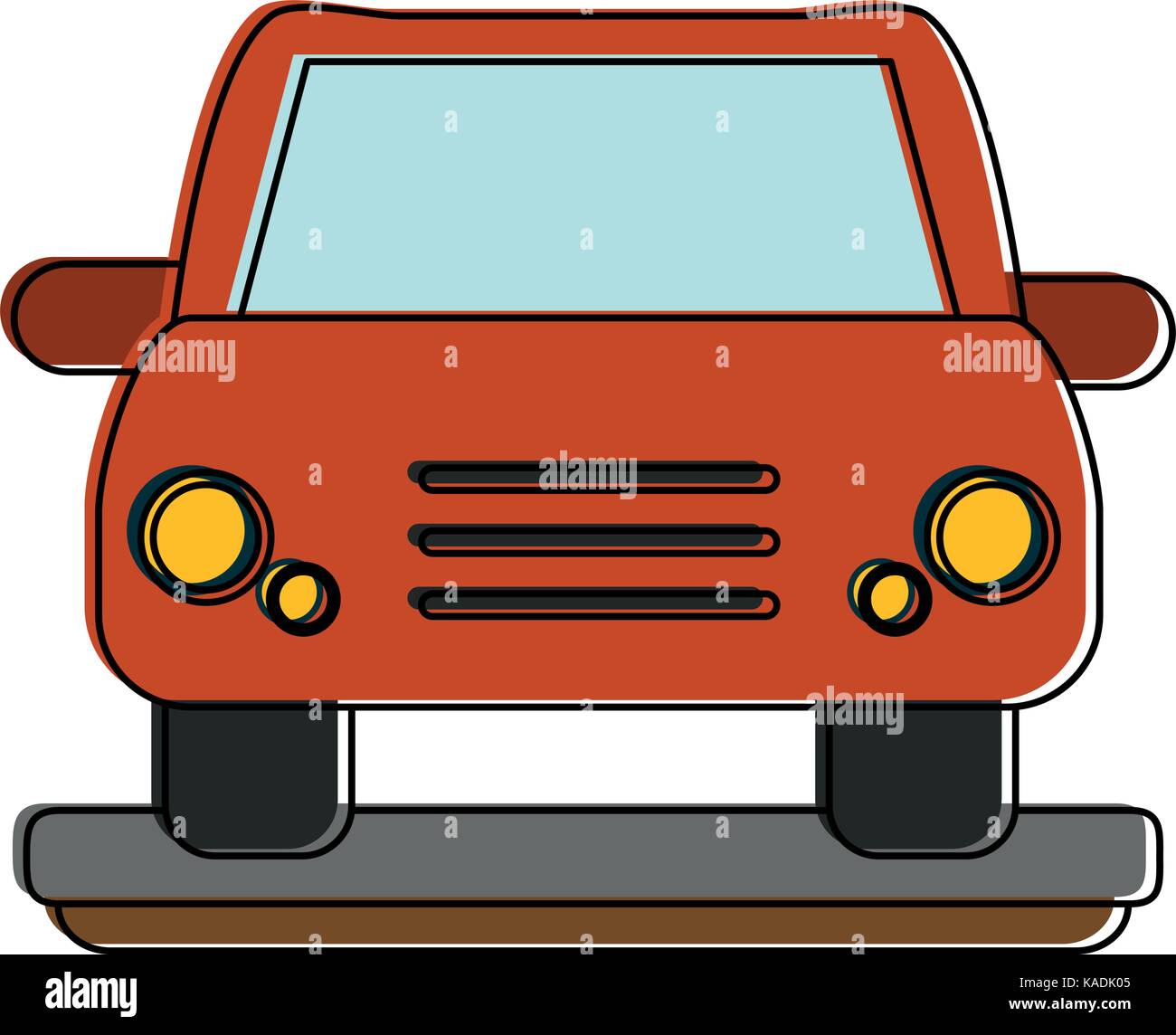 red car frontview icon image Stock Vector Image & Art - Alamy
