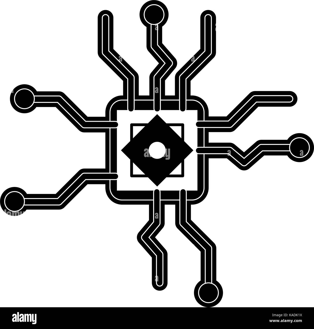 cpu chip icon image Stock Vector Image & Art - Alamy