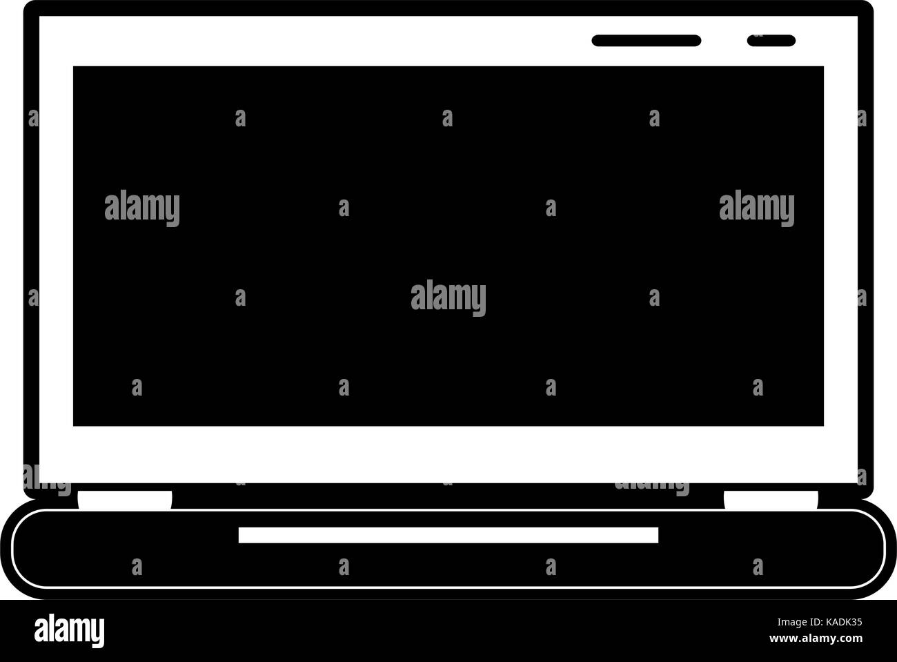 laptop with blank screen icon image Stock Vector Image & Art - Alamy