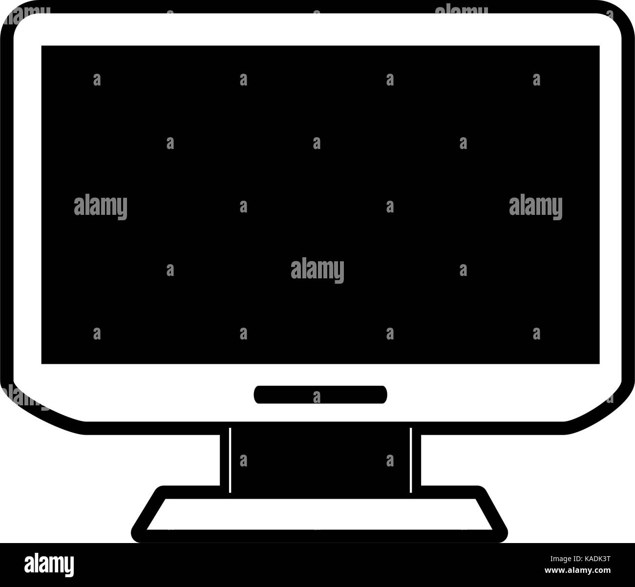 computer monitor with blank screen icon image Stock Vector Image & Art ...