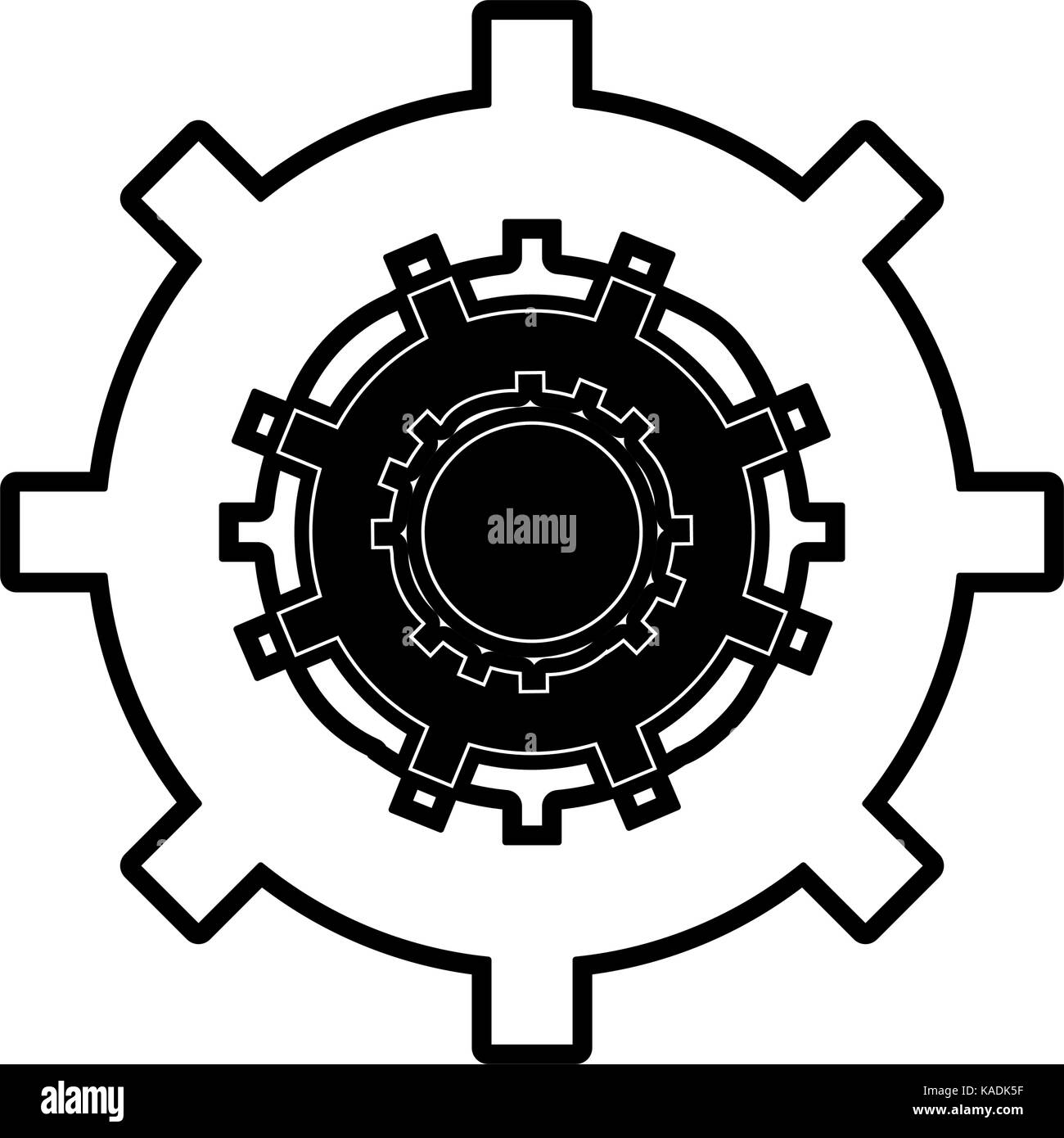 single gear icon image Stock Vector Image & Art - Alamy