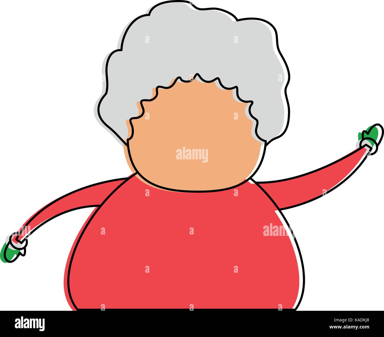 woman old fat avatar icon image Stock Vector Image & Art - Alamy