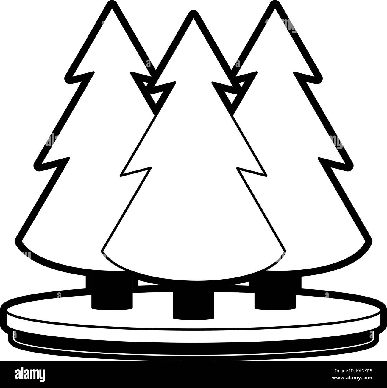 pine tree forest icon image Stock Vector Image & Art - Alamy