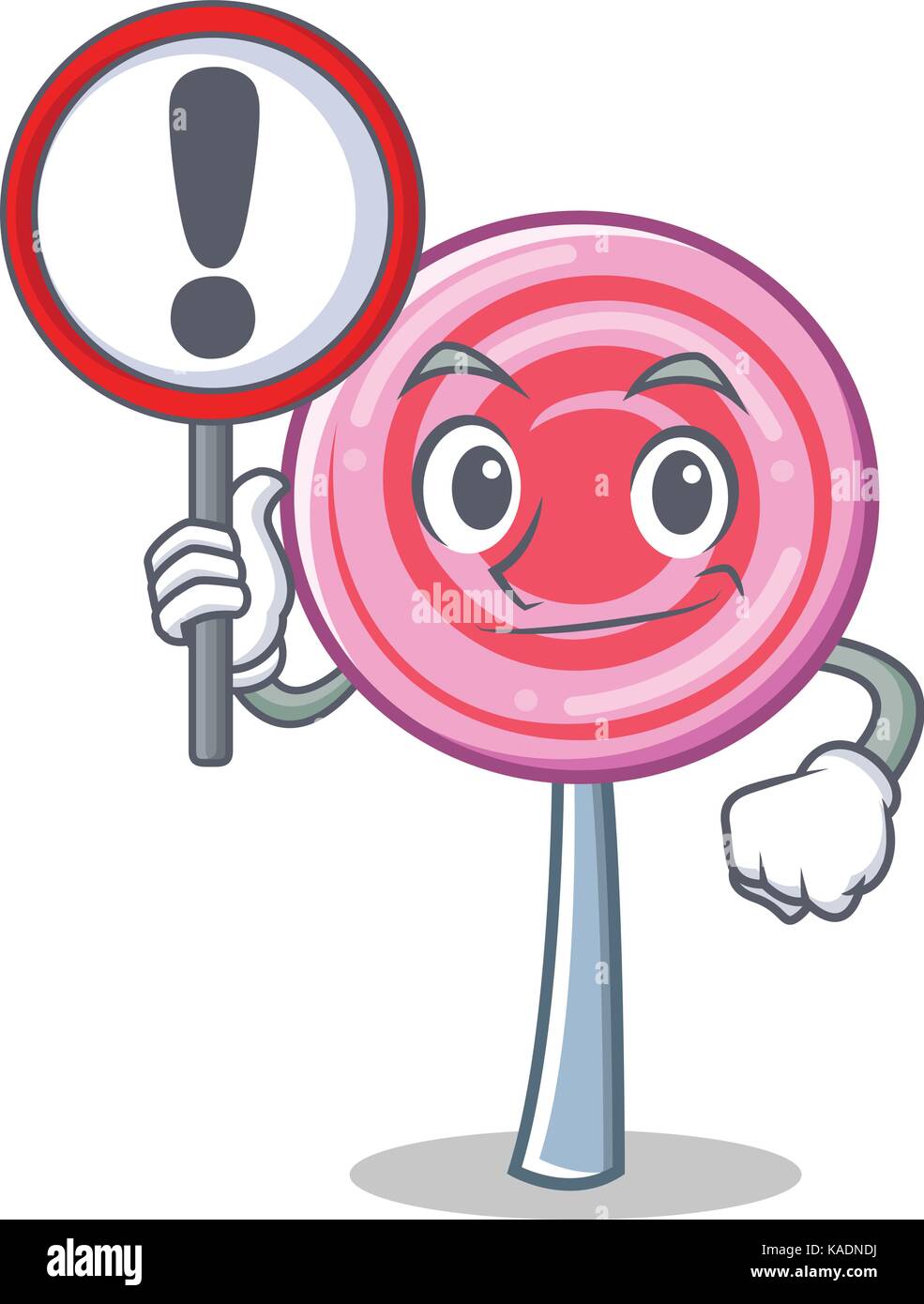 With sign cute lollipop character cartoon Stock Vector Image & Art - Alamy