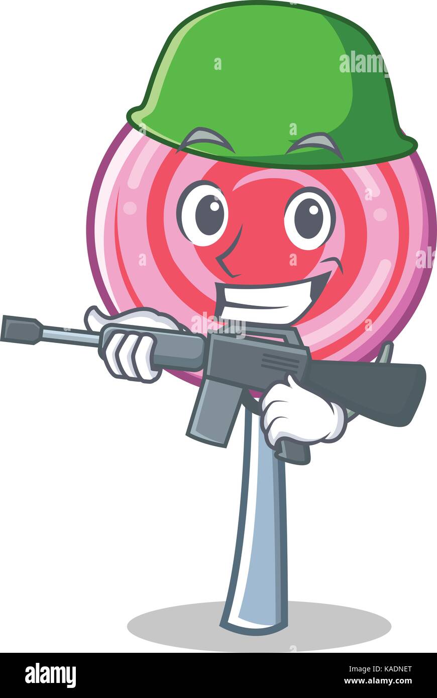 Army cute lollipop character cartoon Stock Vector Image & Art - Alamy
