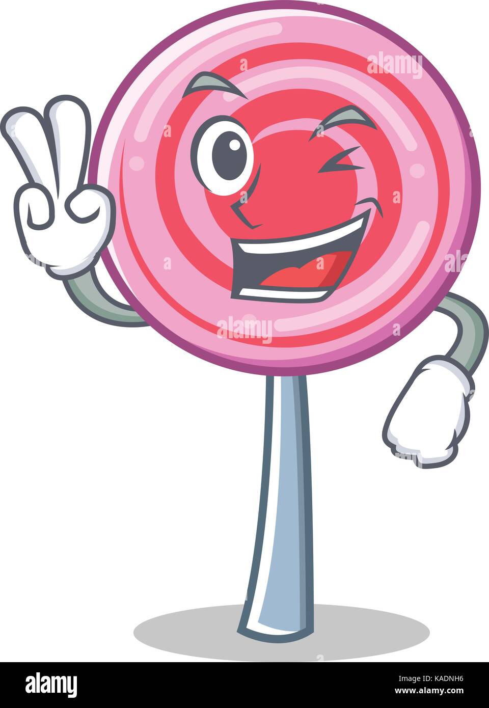 Two finger cute lollipop character cartoon Stock Vector Image & Art - Alamy