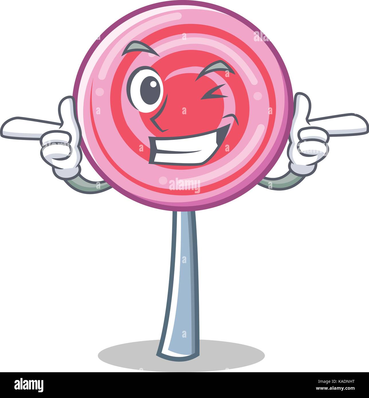 Wink cute lollipop character cartoon Stock Vector Image & Art - Alamy