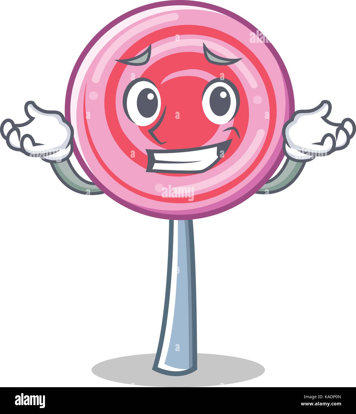 Grinning cute lollipop character cartoon Stock Vector Image & Art - Alamy