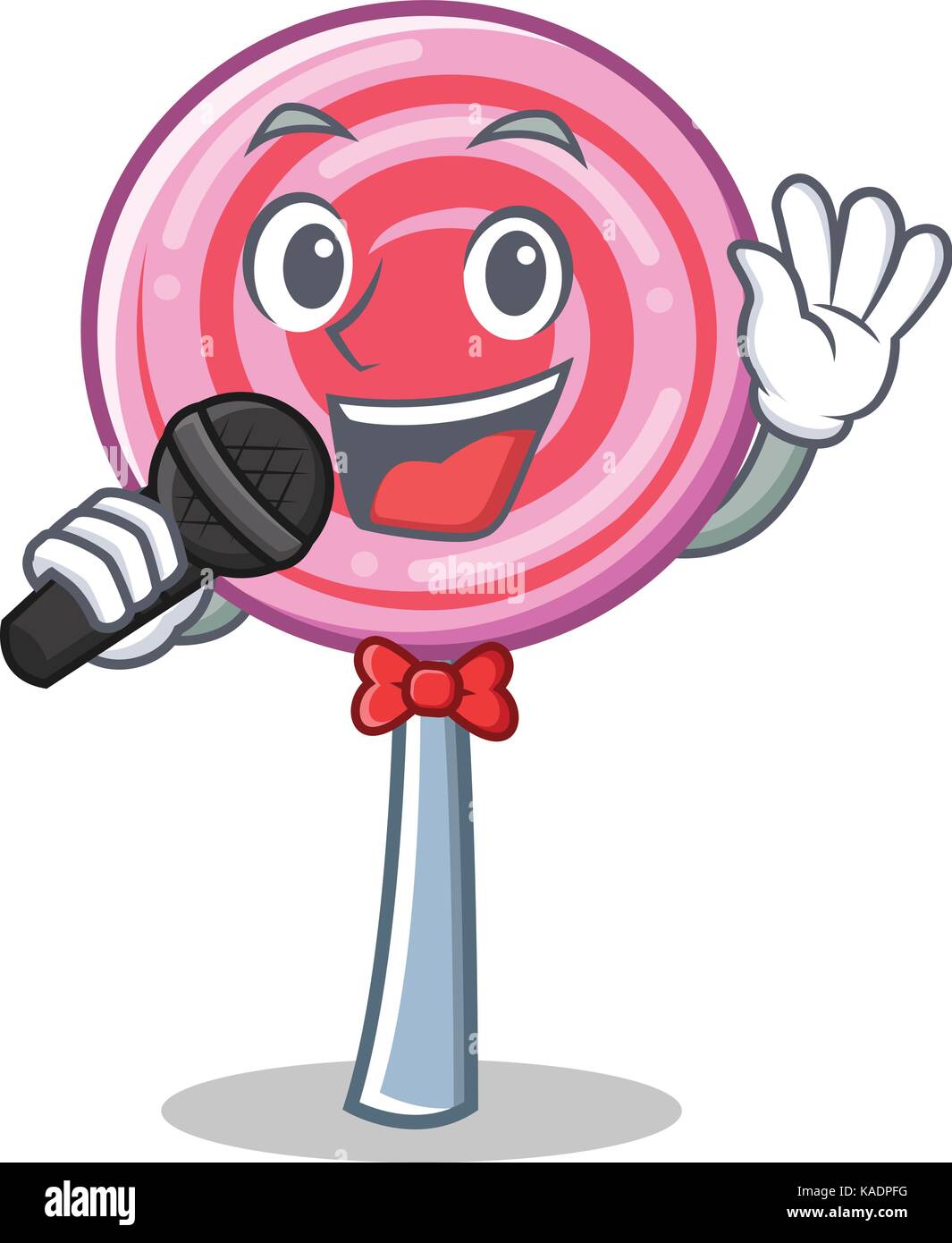 Singing cute lollipop character cartoon Stock Vector Image & Art - Alamy