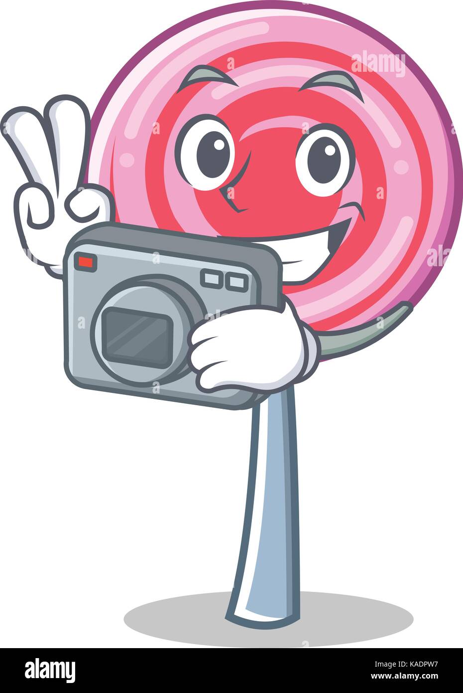 Photography cute lollipop character cartoon Stock Vector Image & Art ...