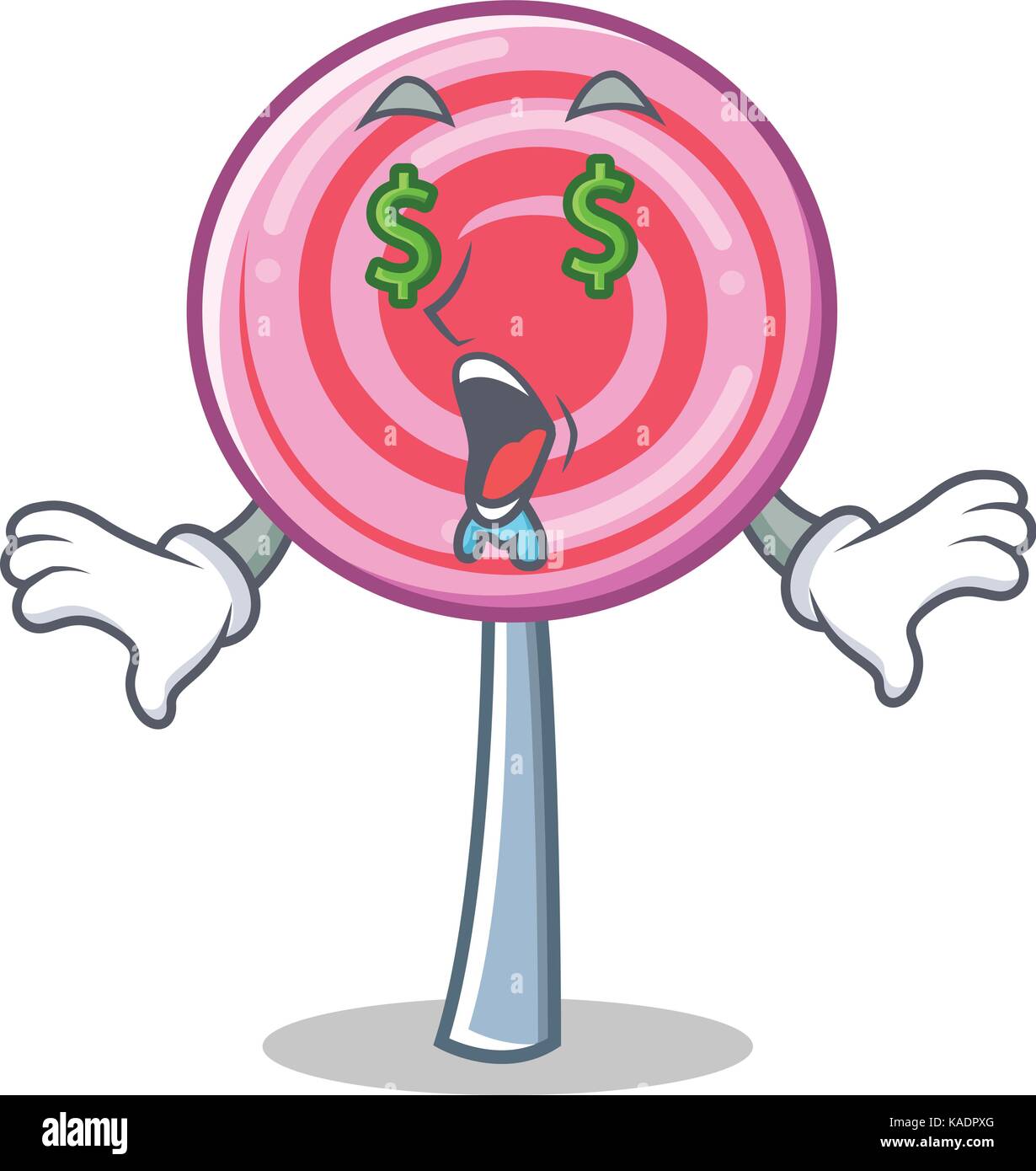 Money eye cute lollipop character cartoon Stock Vector Image & Art - Alamy