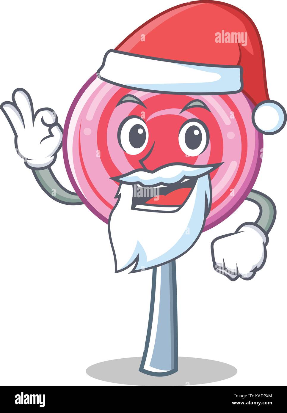 Santa cute lollipop character cartoon Stock Vector Image & Art - Alamy