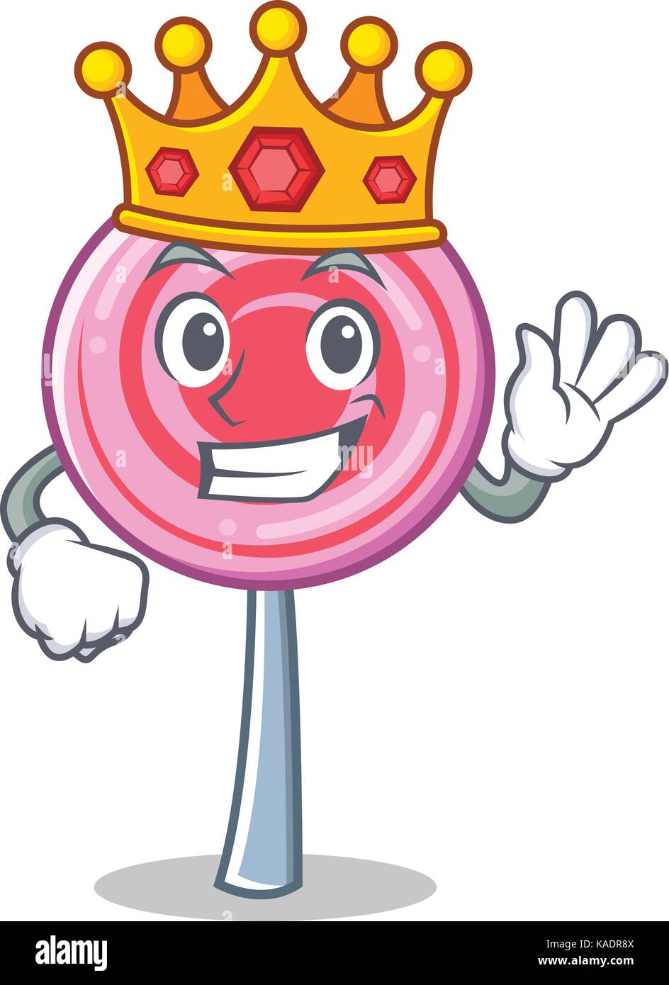 King cute lollipop character cartoon Stock Vector Image & Art - Alamy