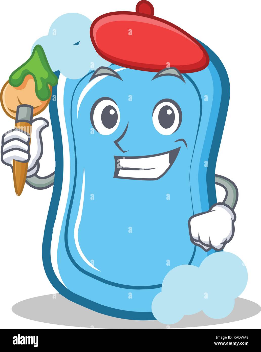 Artist blue soap character cartoon Stock Vector Image & Art - Alamy
