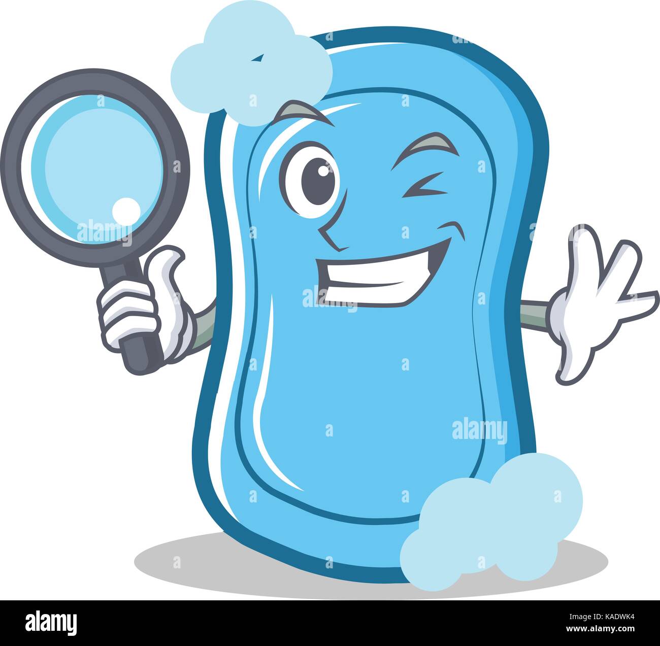 Detective blue soap character cartoon Stock Vector Image & Art - Alamy