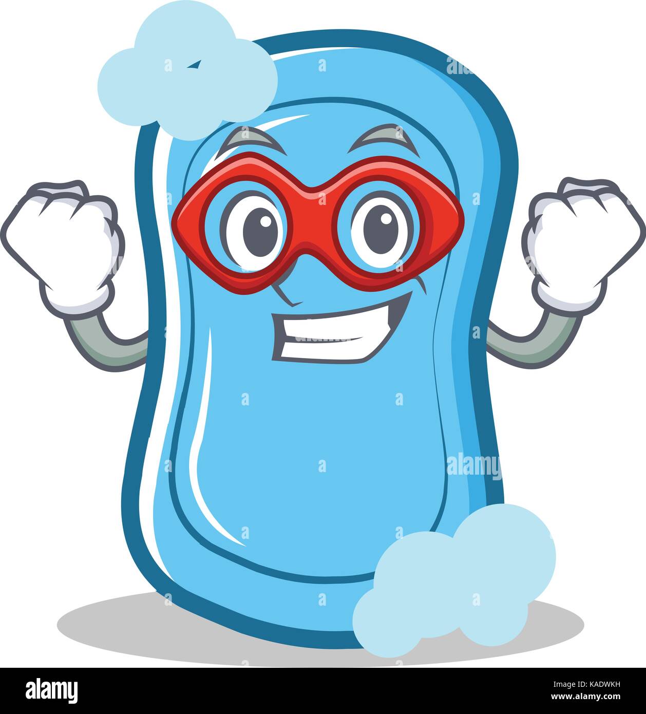Super hero blue soap character cartoon Stock Vector Image & Art - Alamy