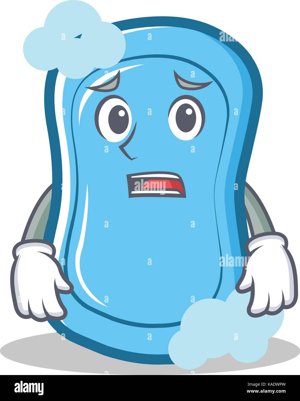 Afraid blue soap character cartoon Stock Vector Image & Art - Alamy