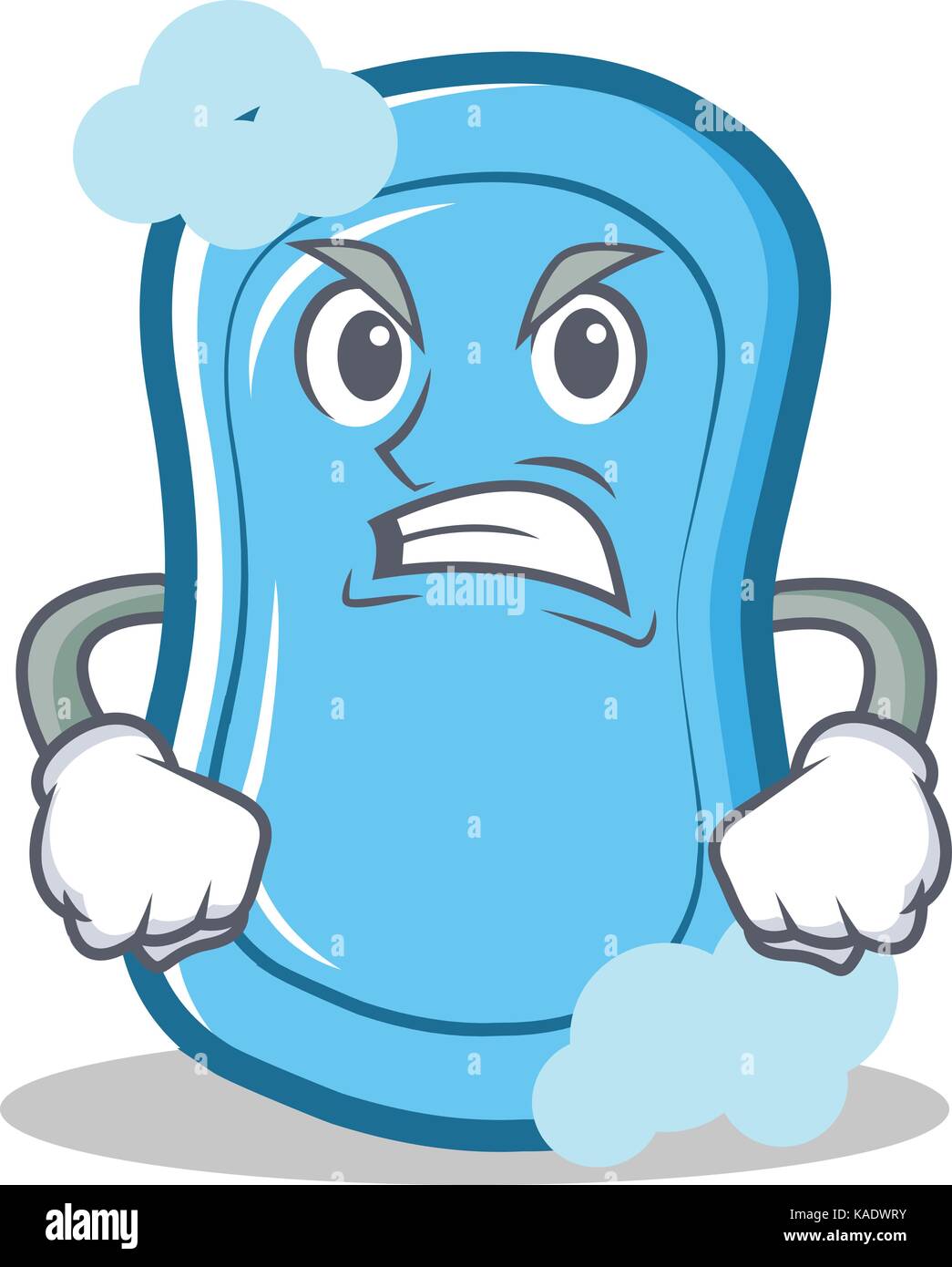 Angry blue soap character cartoon Stock Vector Image & Art - Alamy