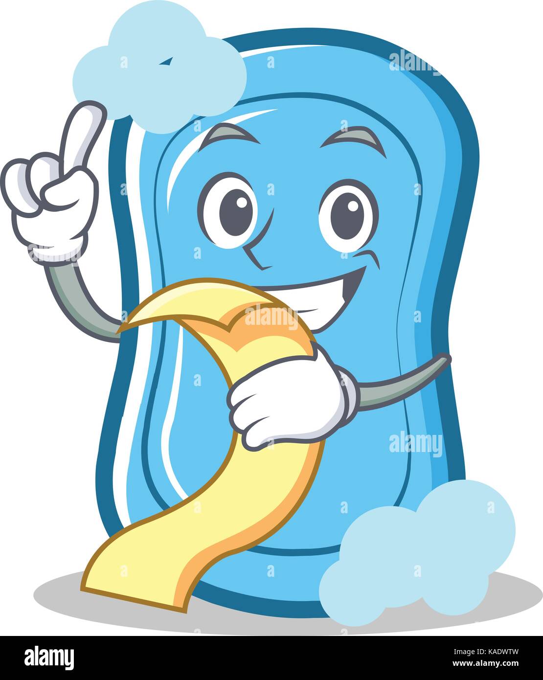 With menu blue soap character cartoon Stock Vector Image & Art - Alamy