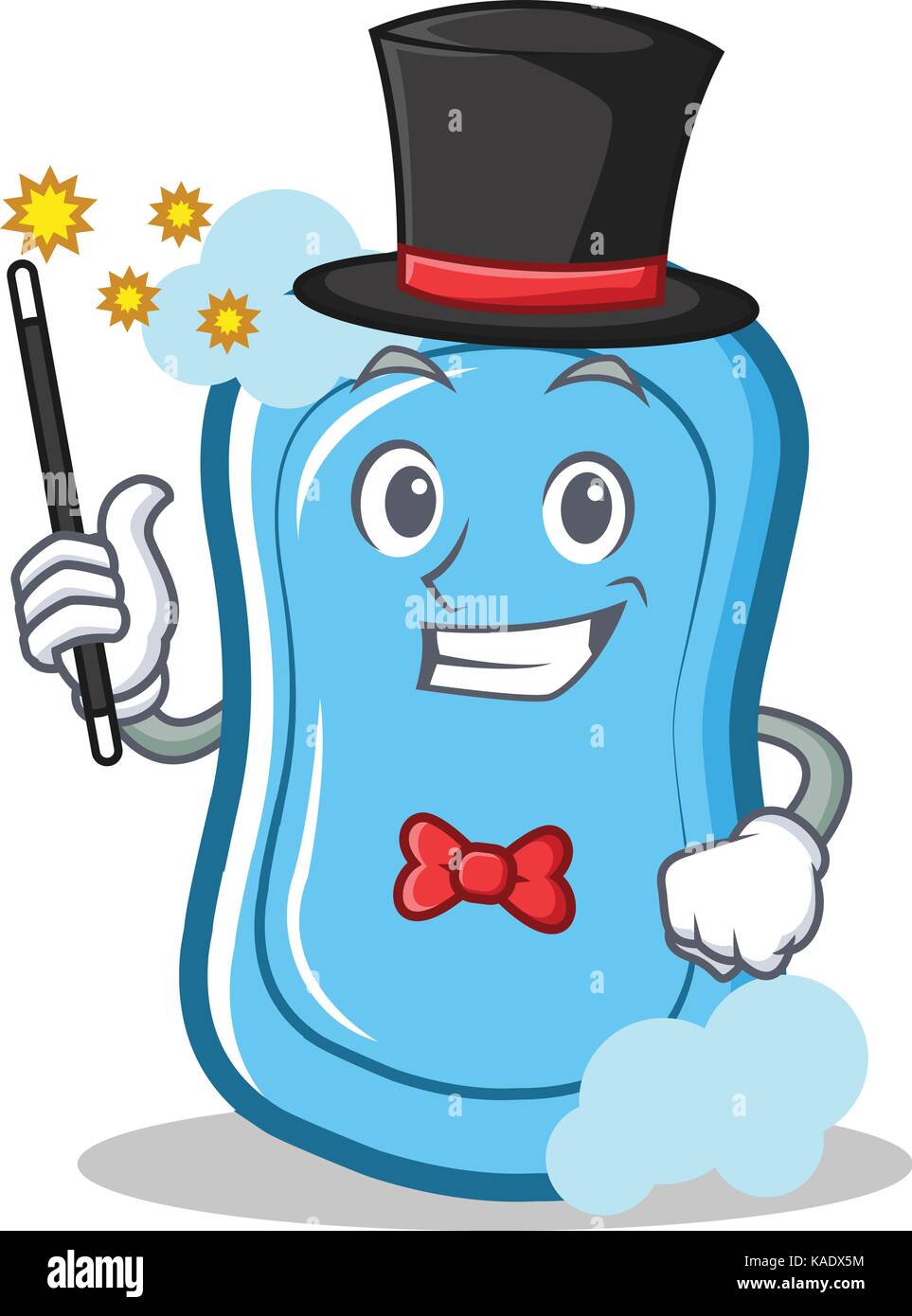 Magician blue soap character cartoon Stock Vector Image & Art - Alamy