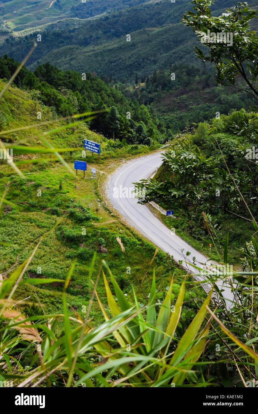 Landscape of Ha Giang, the mountainous region in Vietnam. Ha Giang. As ...