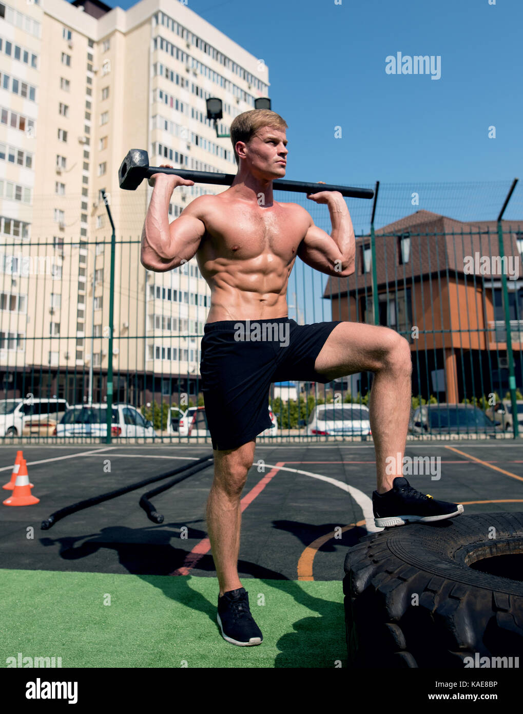 training men on the street Stock Photo - Alamy