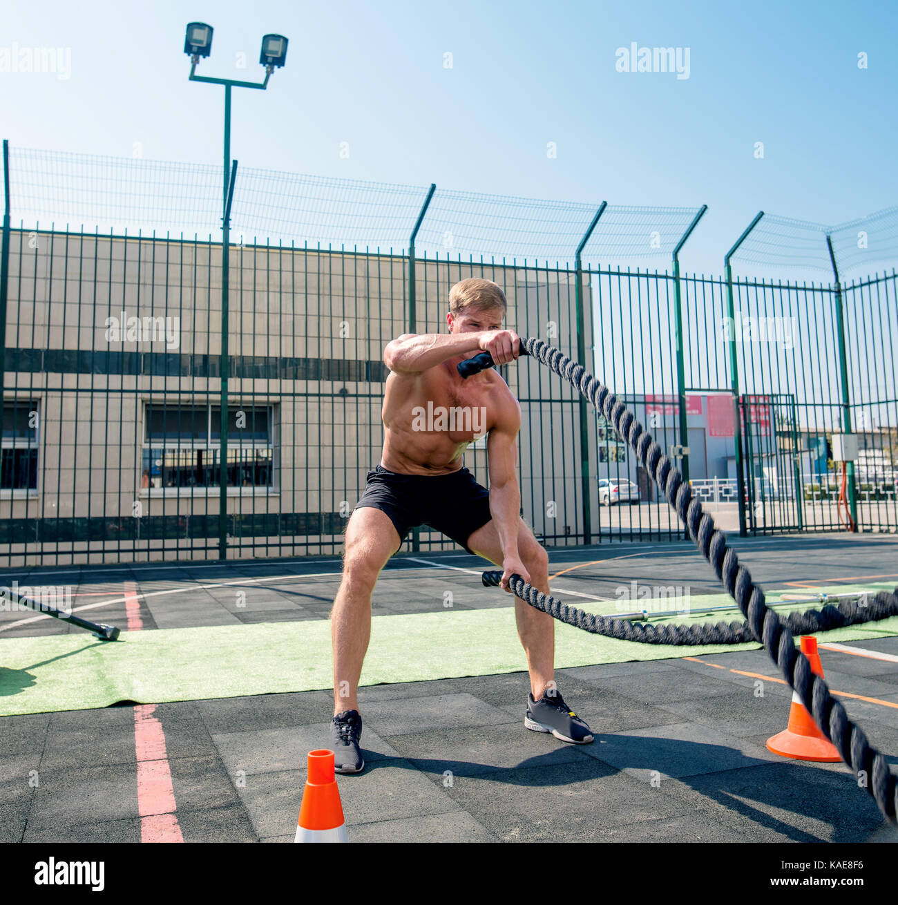 training men on the street Stock Photo - Alamy