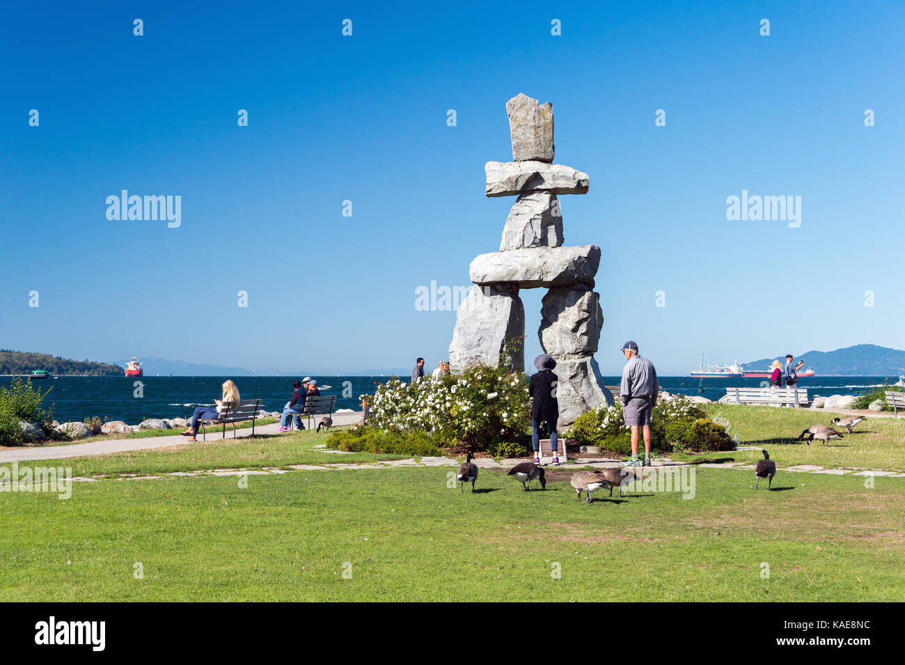 Inuit Stone Man Inukshuk Stone High Resolution Stock Photography and ...