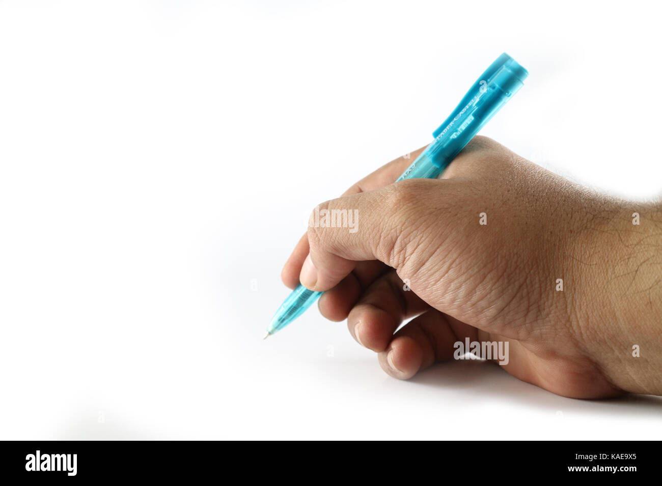 Hand Holding Pen Stock Photo - Alamy
