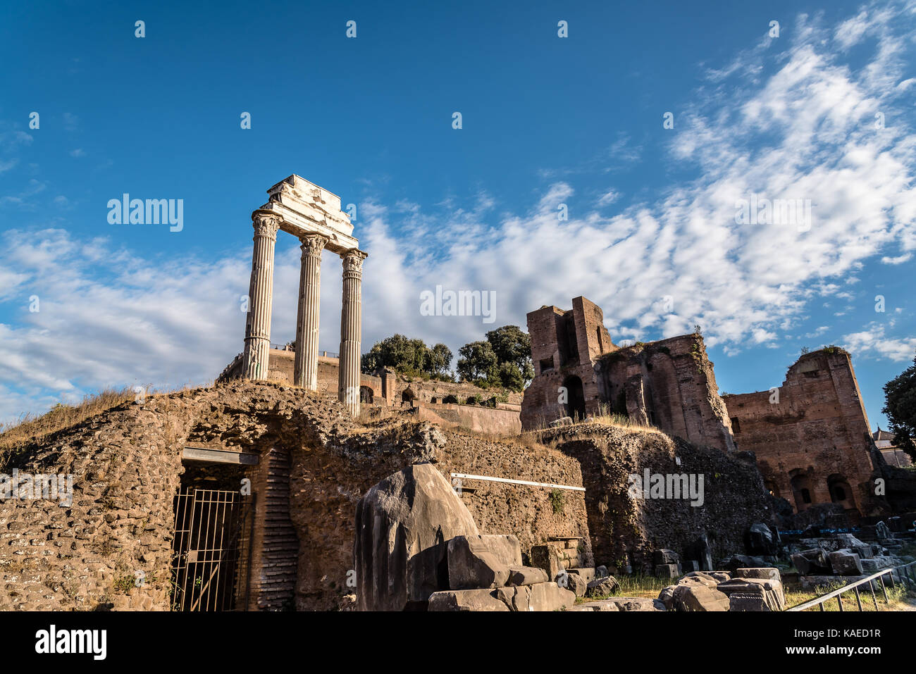 View of Forum of Rome Stock Photo - Alamy