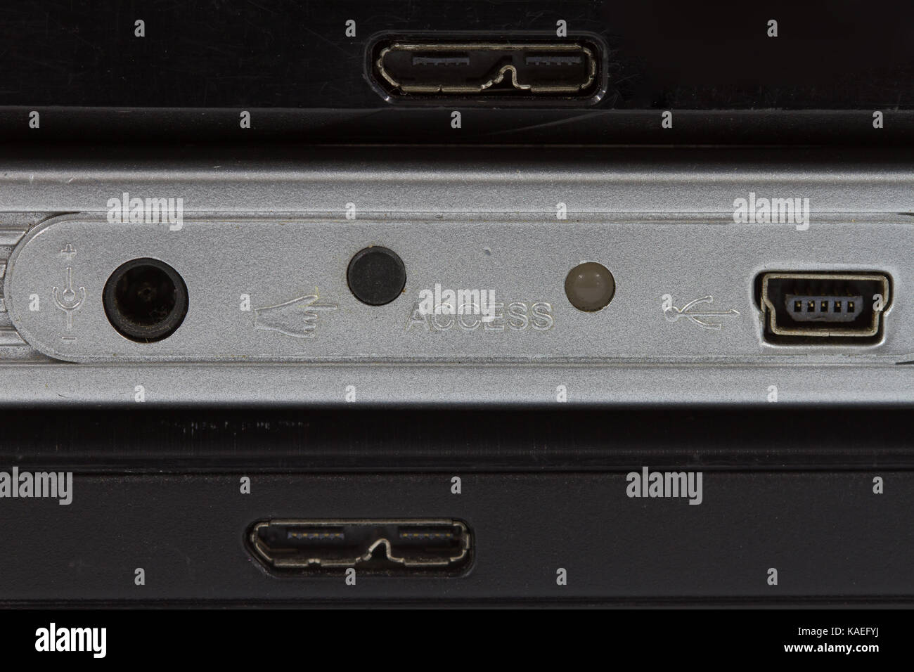 External hard drive with usb cable close up Stock Photo - Alamy