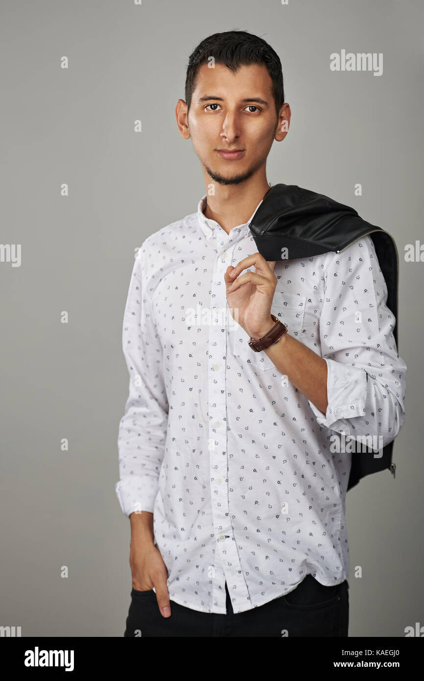 Elegant arb young man wearing casual cloth Stock Photo - Alamy