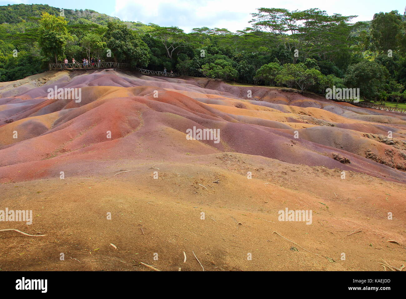 Charmarel, Mauritius - The Seven Coloured Sands in the Riviere Noire ...