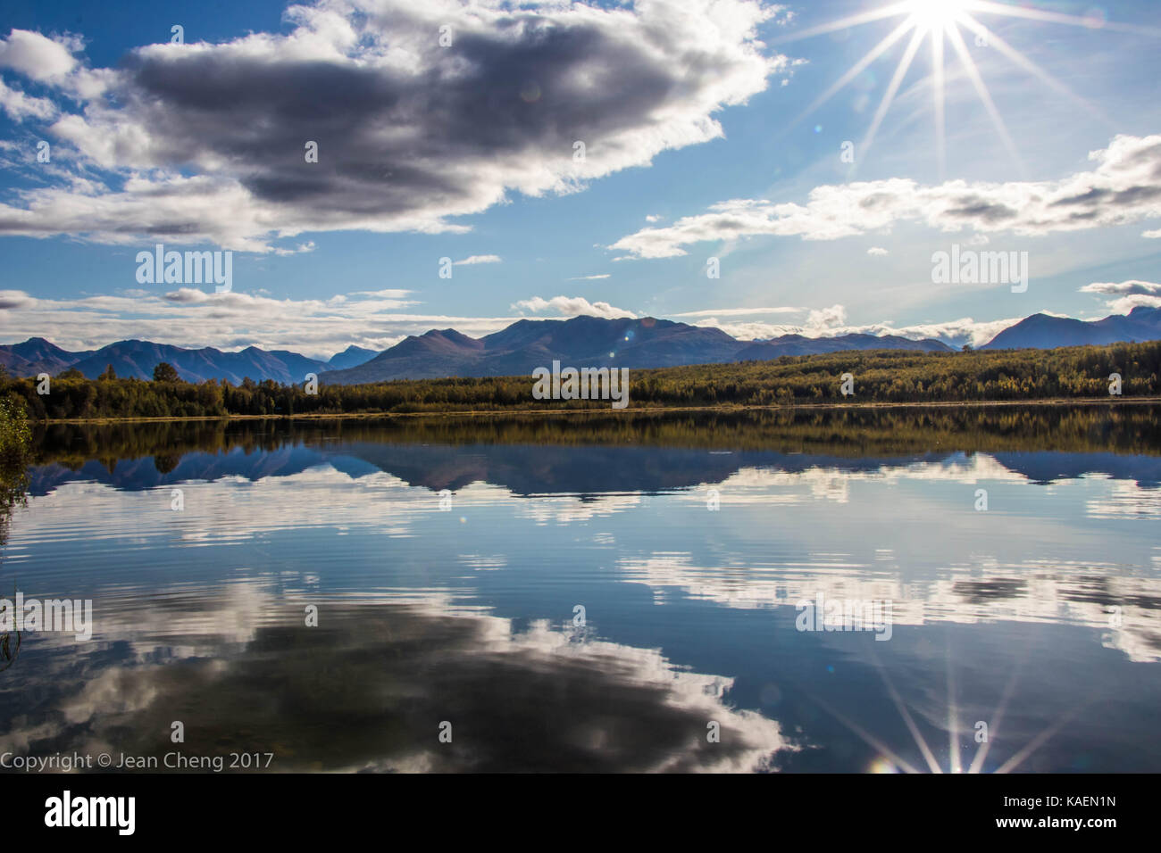 Peaceful reflection on Otter Lake Stock Photo - Alamy