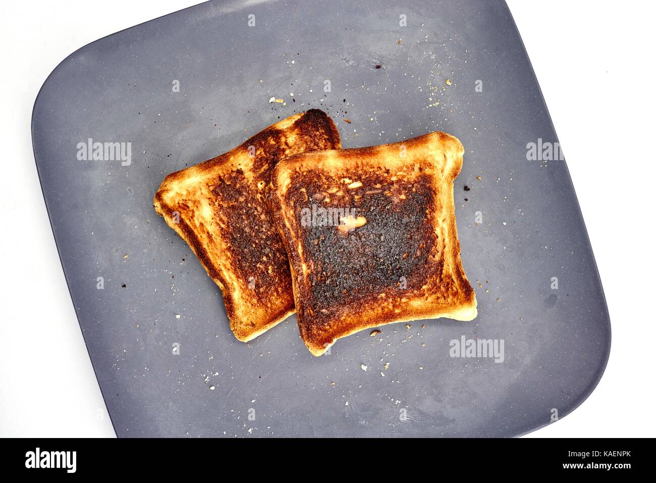 A studio photo of burnt toast Stock Photo - Alamy
