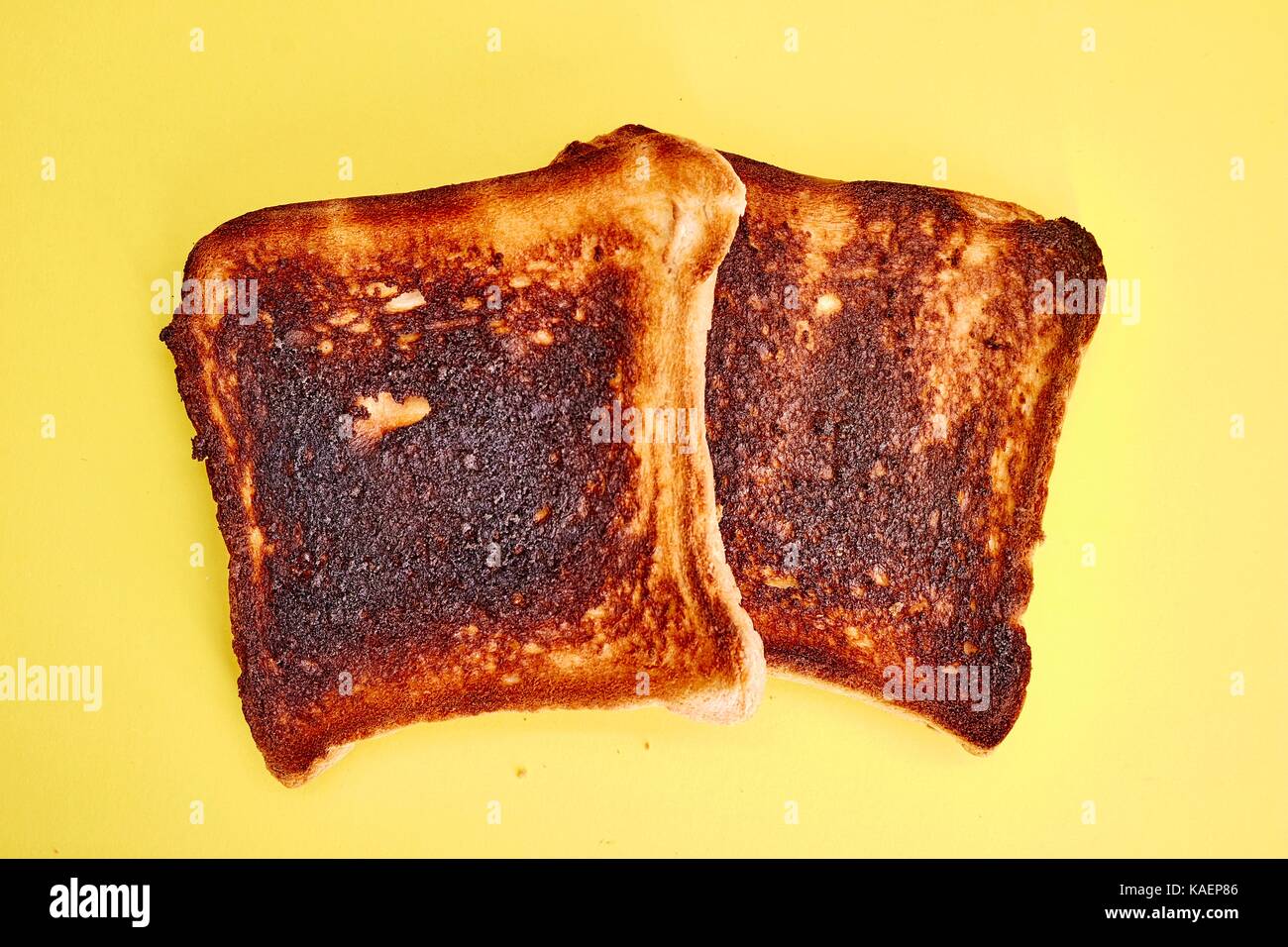 A studio photo of burnt toast Stock Photo - Alamy