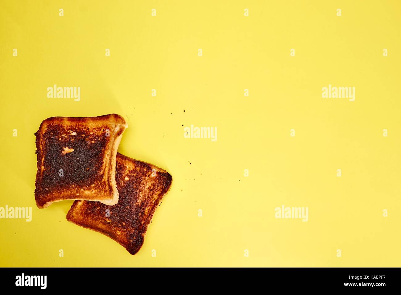 A studio photo of burnt toast Stock Photo - Alamy