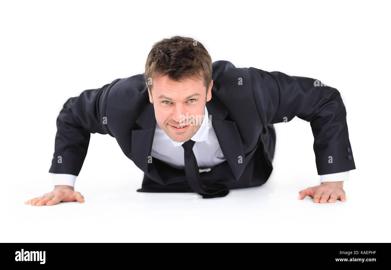 young businessman being wrung out from a floor Stock Photo - Alamy