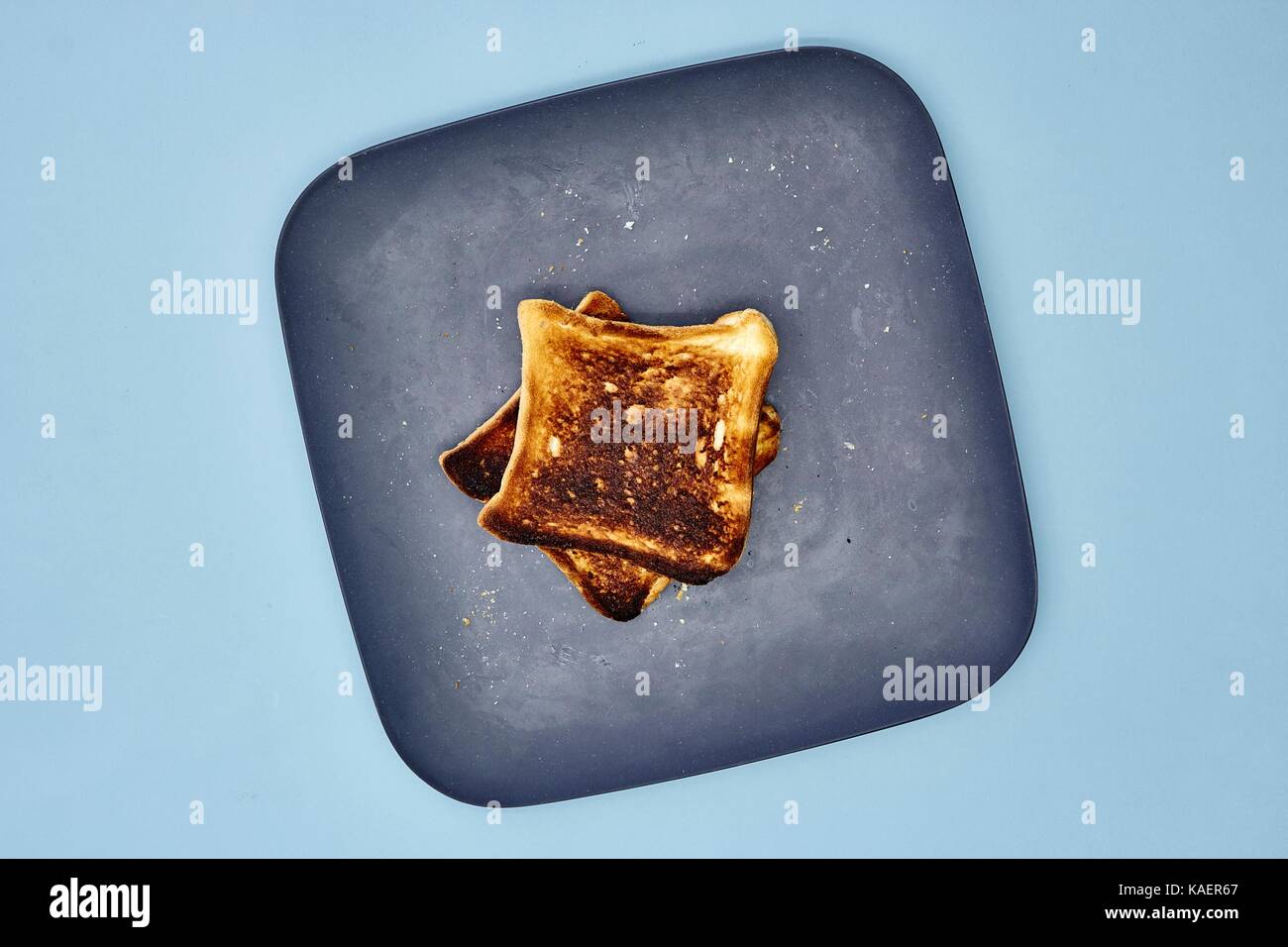 A studio photo of burnt toast Stock Photo - Alamy