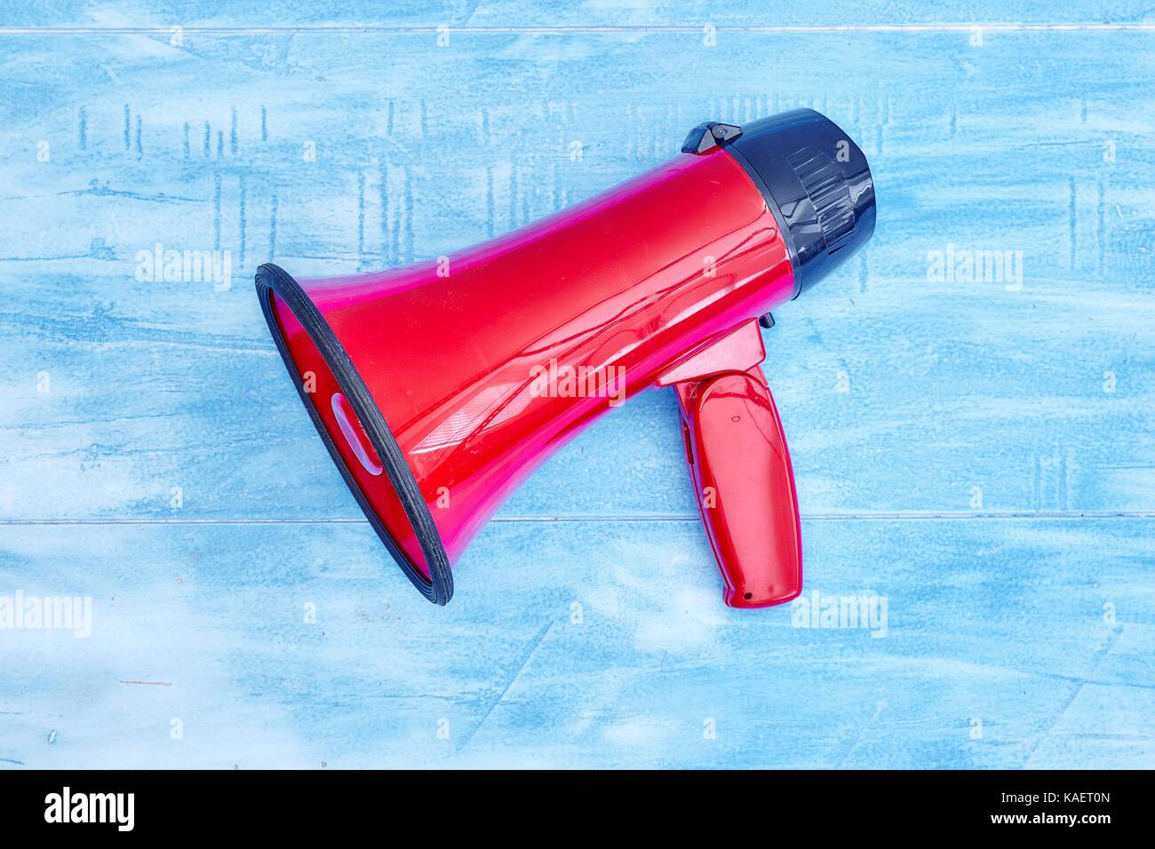 A studio photo of a red mega phone Stock Photo - Alamy