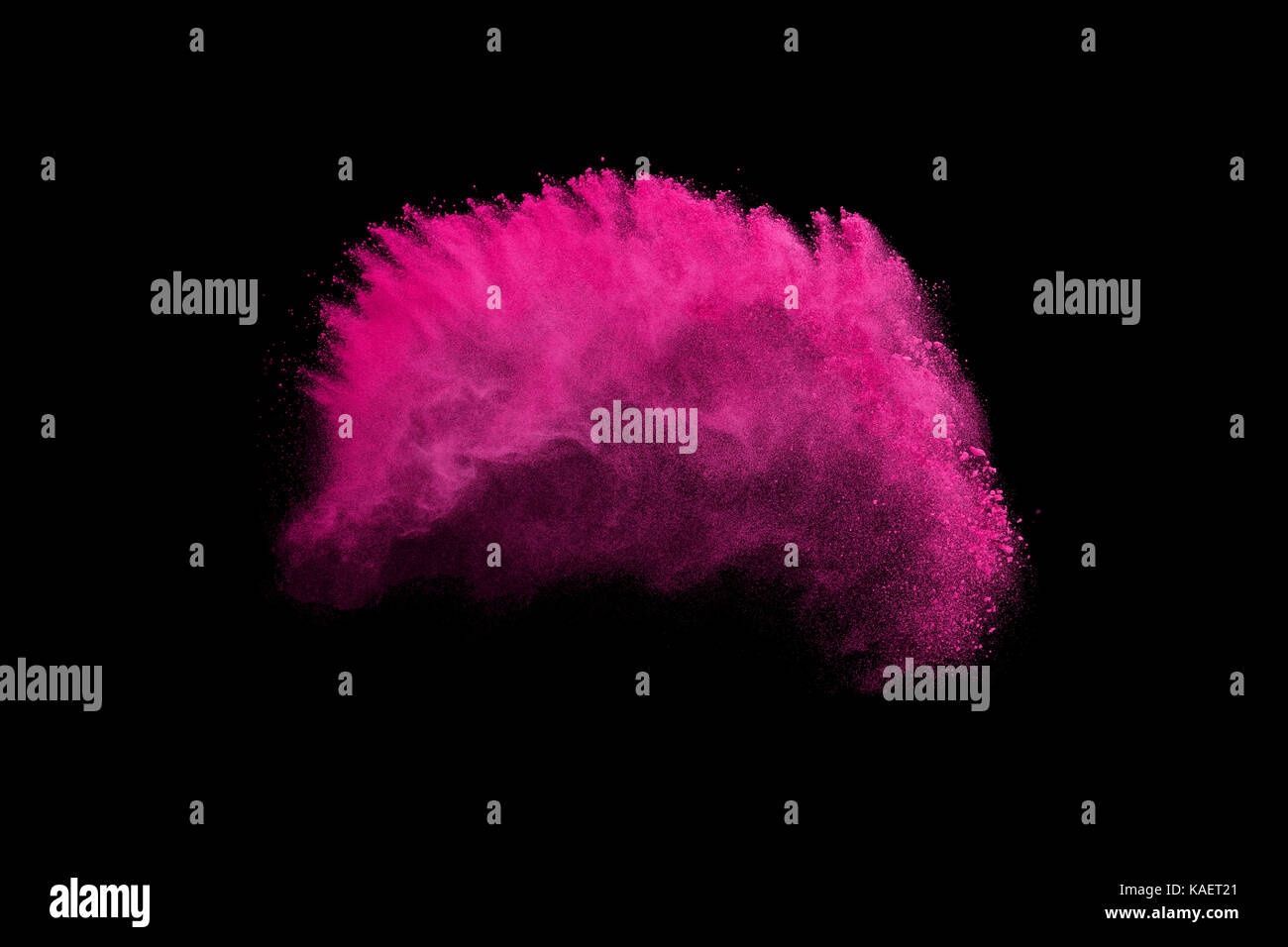 Red colorful powder splash on black background Stock Photo - Alamy
